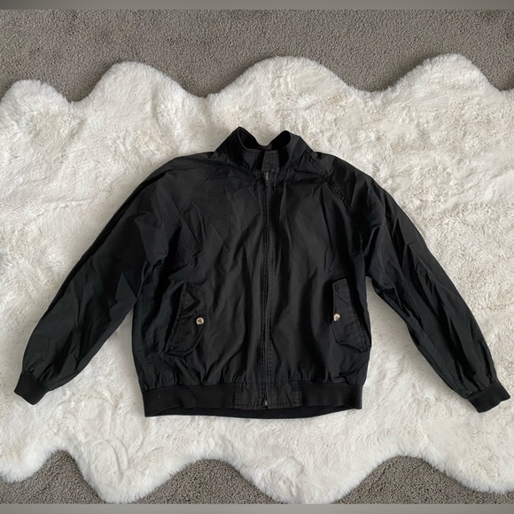 Sears | Jackets & Coats | Vtg Sears Roebuck And Co Black Bomber Jacket ...